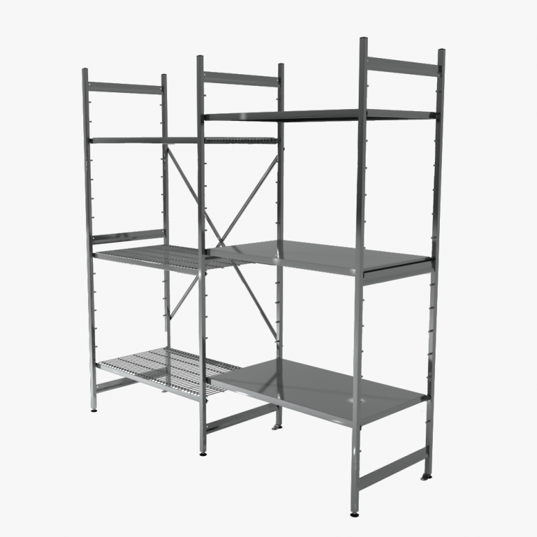Rayonnage modulaire en inox - Méchin